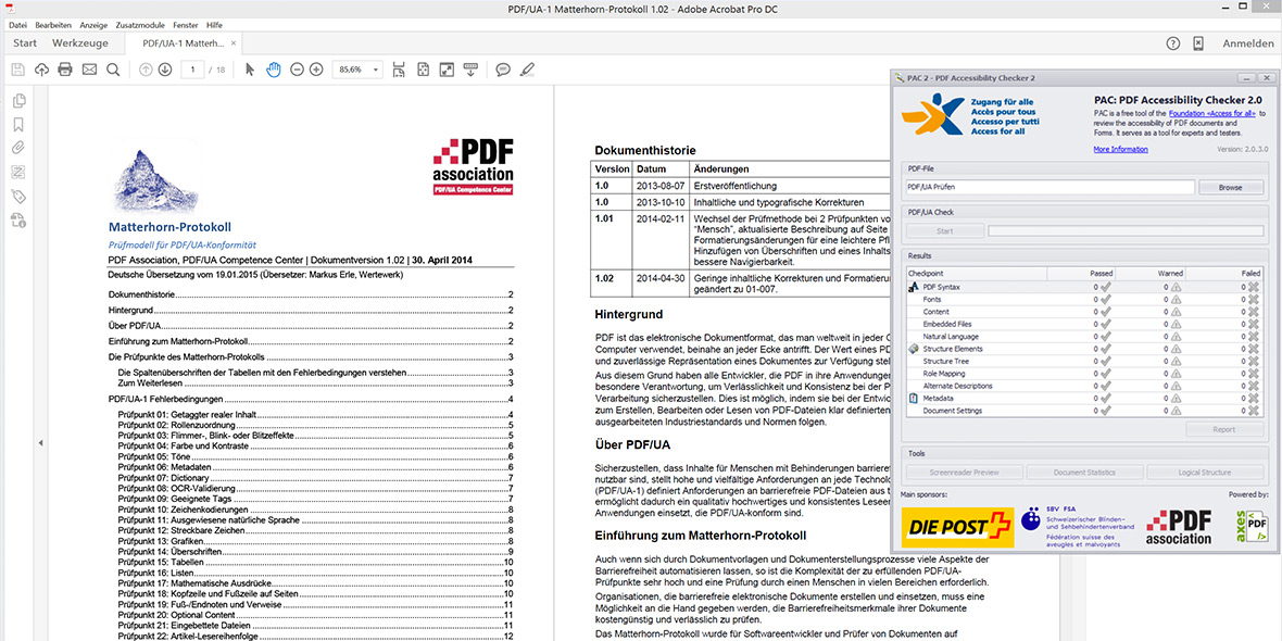PDF/UA Dokumente auf Barrierefreiheit prüfen | *einmanncombo